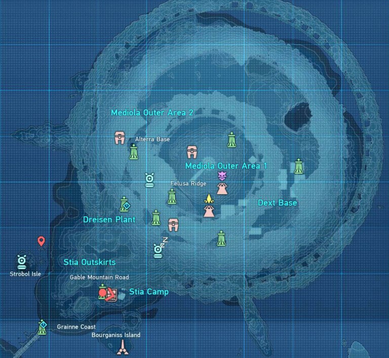 PSO2 NGS: Stia map